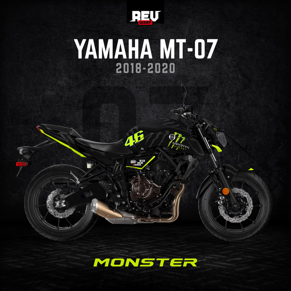 YAMAHA MT07 (18-20) – MONSTER - Revwrap - Be unique with the best ...