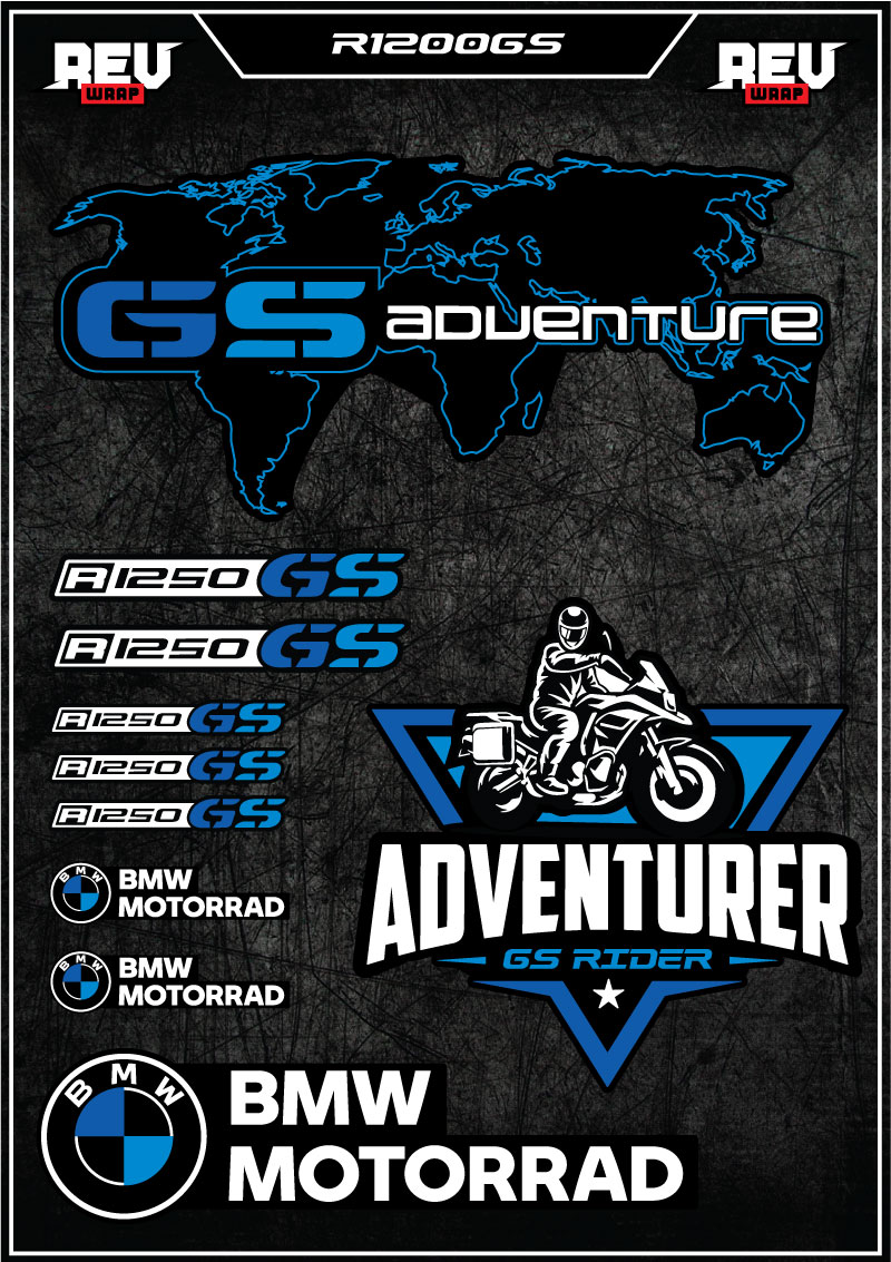 BMW R1250GS - STICKER KIT - Revwrap - Be unique with the best ...