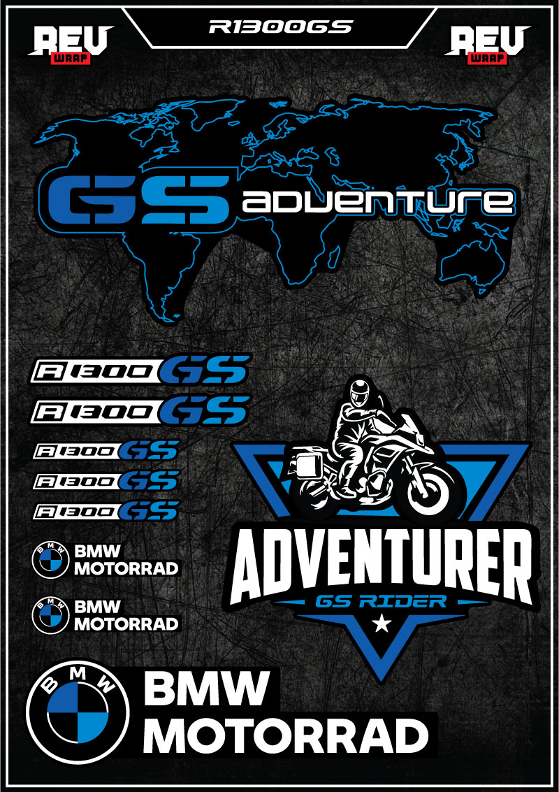 BMW R1300GS - STICKER KIT - Revwrap - Be unique with the best ...