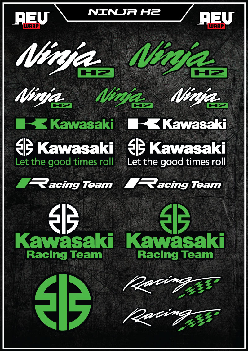 KAWASAKI H2 - STICKER KIT - Revwrap - Be unique with the best ...