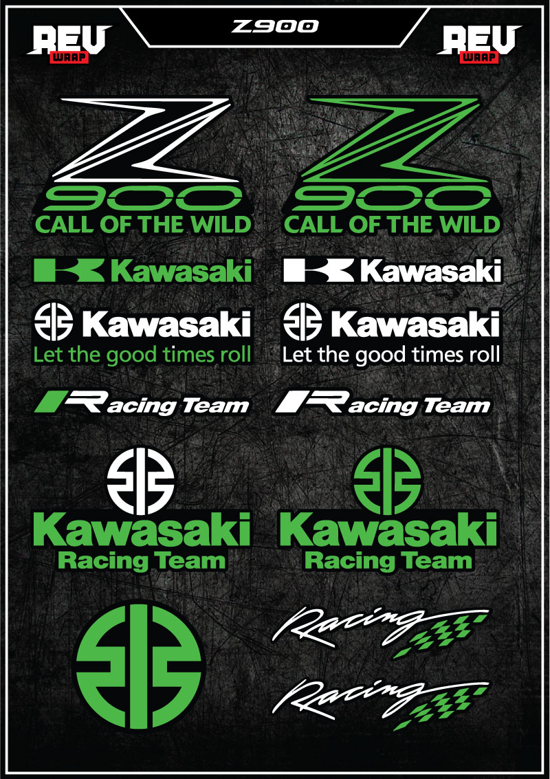 KAWASAKI Z900 - STICKER KIT - Revwrap - Be unique with the best ...