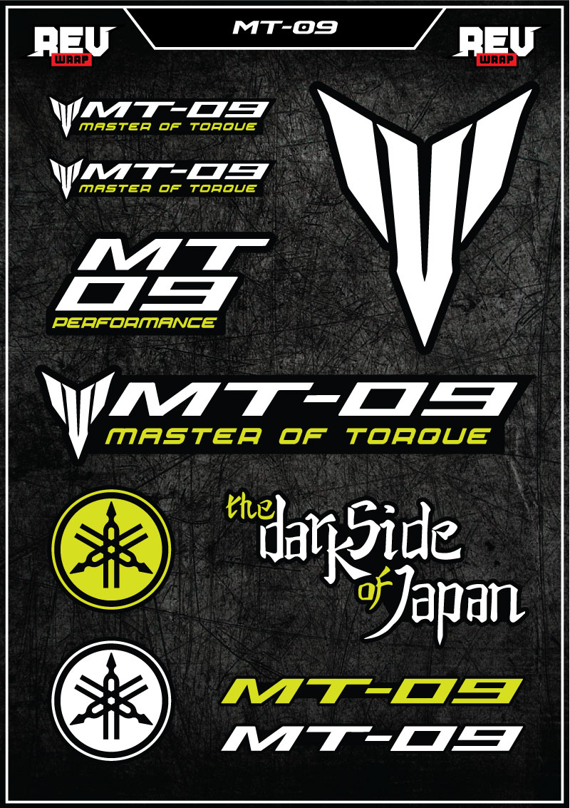 YAMAHA MT09 - STICKER KIT - Revwrap - Be unique with the best ...